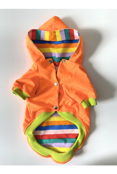 Guru Works Rainbow Köpek Kıyafeti Yağmurluğu Montu Guru Works Rainbow Köpek Kıyafeti Yağmurluğu Montu