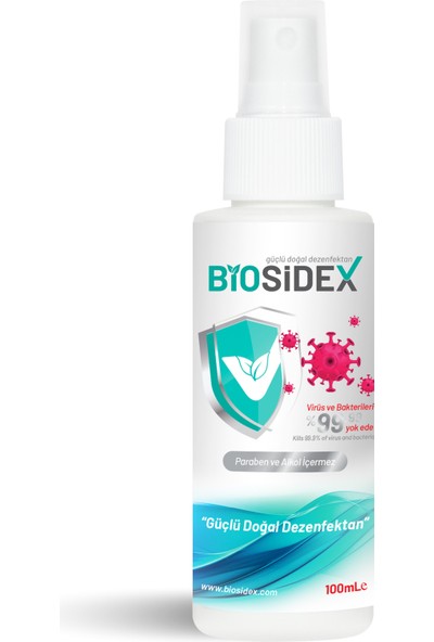 BİOSİDEX Güçlü Doğal Dezenfektan Hipokloröz 100 ml