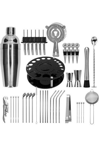 Buyfun 40 Adet 304 Paslanmaz Çelik Kokteyl Çalkalayıcı Seti (Yurt Dışından) Buyfun 40 Adet 304 Paslanmaz Çelik Kokteyl Çalkalayıcı Seti (Yurt Dışından)