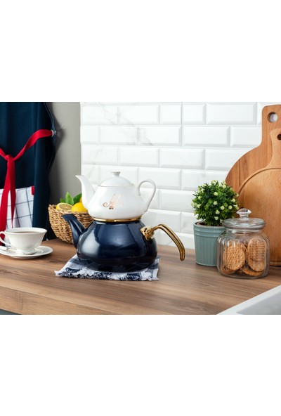 Madame Coco Papillon Çaydanlık - Lacivert Madame Coco Papillon Çaydanlık - Lacivert