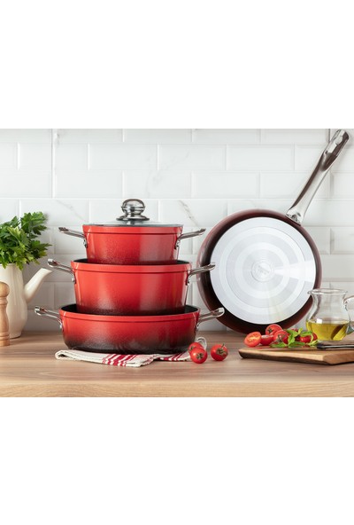 Madame Coco Titanium Professional Tencere Seti 7 Parça