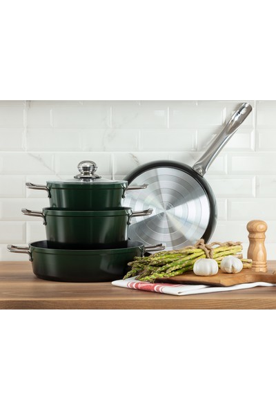 Madame Coco Titanium Professional Tencere Seti 7 Parça