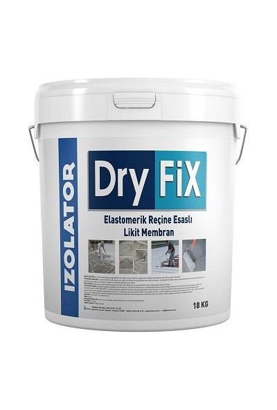 Dryfix Izolatör Elastomerik Reçine Esaslı Likit Membran 18 kg Beyaz Dryfix Izolatör Elastomerik Reçine Esaslı Likit Membran 18 kg Beyaz