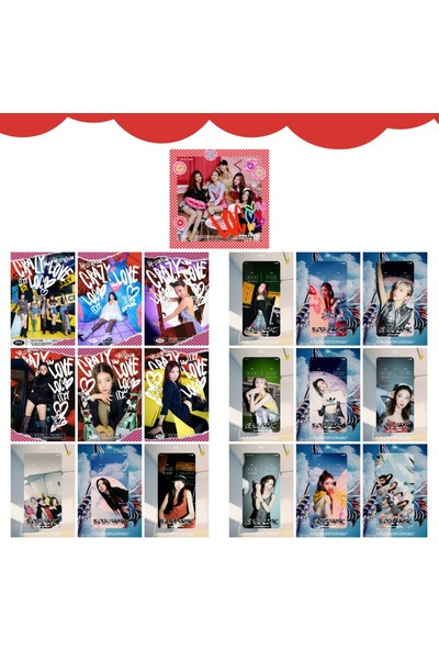 Kpop Dünyası Itzy '' Crazy In Love '' Fotokart Seti