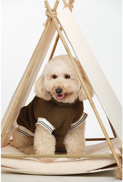 Apac.co Köpek Kıyafeti Fluf Haki Hoodie