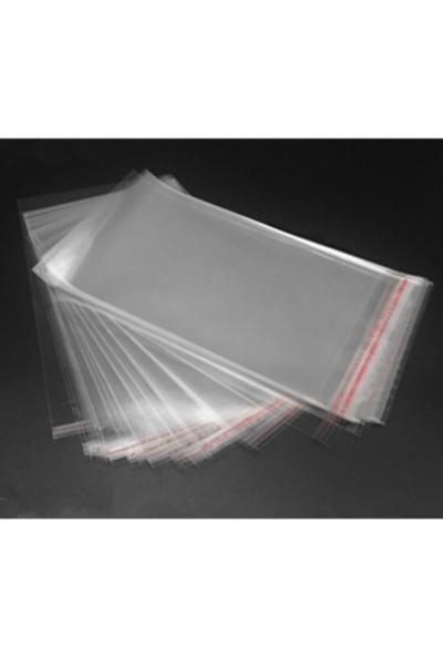 Linka 20 cm x 30 cm Şeffaf Bantlı Yapışkanlı Jelatin Poşet 100 Adet Linka 20 cm x 30 cm Şeffaf Bantlı Yapışkanlı Jelatin Poşet 100 Adet