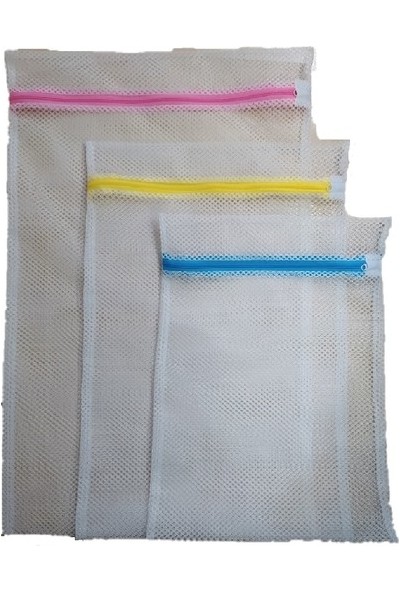 Mor Bebe Morbebe 3 Adet Fermuarlı Çamaşır Yıkama Filesi