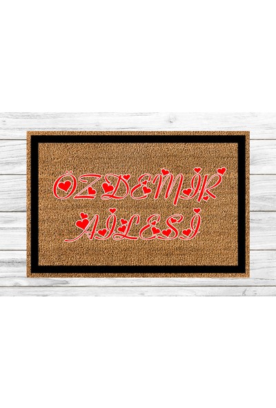 Paspas Kişiye Özel Isimli Kapı Önü Paspası