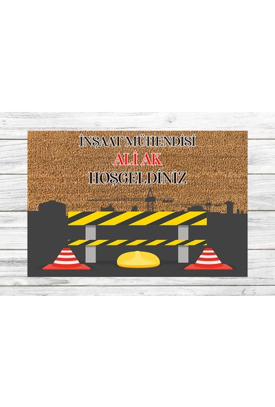Paspas Kişiye Özel Isimli Kapı Önü Paspası