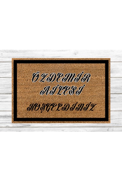 Paspas Kişiye Özel Isimli Kapı Önü Paspası