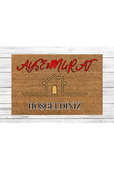 Paspas Kişiye Özel Isimli Kapı Önü Paspası