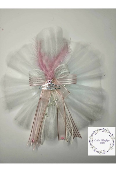 Ecrin Tuhafiye Hobi Pembe Gelin Bohça Süsü Ecrin Tuhafiye Hobi Pembe Gelin Bohça Süsü