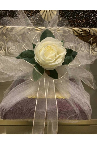 Ecrin Tuhafiye Hobi Çiçekli Bohça Süsü