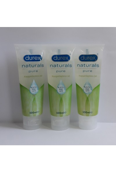 Durex Naturals Pure Kayganlaştırıcı Jel 100 ml x 3 Adet Ekonomik Paket Durex Naturals Pure Kayganlaştırıcı Jel 100 ml x 3 Adet Ekonomik Paket