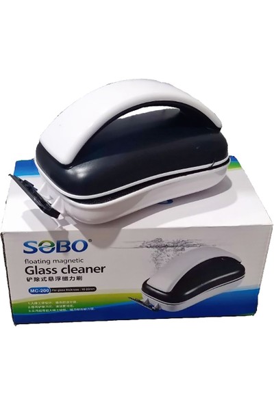 Sobo MC-200 Tutmalı Manyetik Akvaryum Cam Sileceği Xl-Siyah