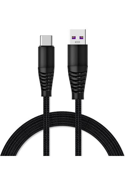 Ally 5A Ultra Hızlı Şarj USB Şarj Kablosu Type-C 1metre