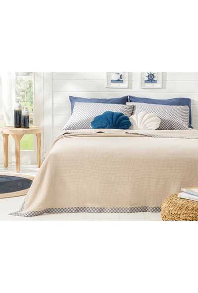 English Home Modern Plaid Biyeli King Size Pike Seti 220X240 cm Bej English Home Modern Plaid Biyeli King Size Pike Seti 220X240 cm Bej