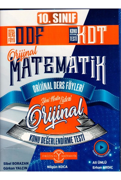 Orijinal Yayınları 10. Sınıf Matematik Odf Kdt Seti Orijinal Yayınları 10. Sınıf Matematik Odf Kdt Seti