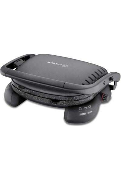 Korkmaz A324-06 Castron Siyah Tost Makinesi