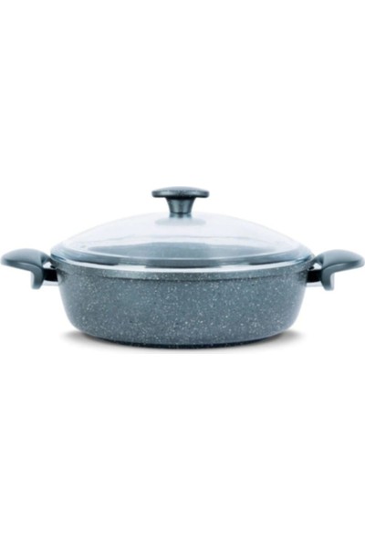 Thermoad Granit Basık Pilav Karnıyarık Tencere 24 cm Thermoad Granit Basık Pilav Karnıyarık Tencere 24 cm