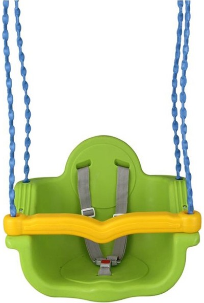 Pilsan Güvenli Ergonomik Çocuk Oyuncak Salıncak Hamak Zincirli Jumbo Salıncak-Yeşil