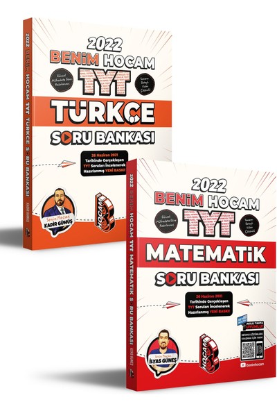 Benim Hocam Yayınları 2022 TYT Türkçe ve Matematik. Soru Bankası. Seti Güncel Benim Hocam Yayınları 2022 TYT Türkçe ve Matematik. Soru Bankası. Seti Güncel