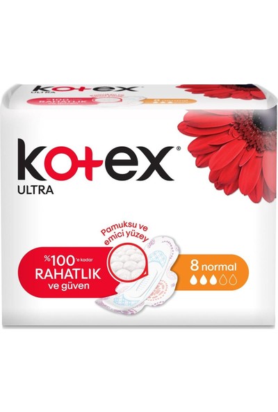 Kotex Ultra Tekli Paket Normal 8'li