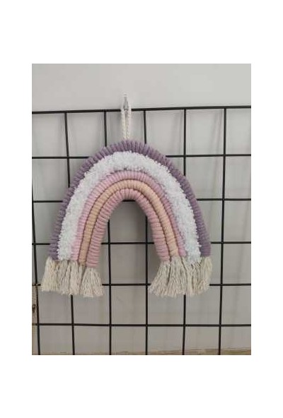 Tubeyd Makrome Makrome Gökkuşağı Duvar Süsü