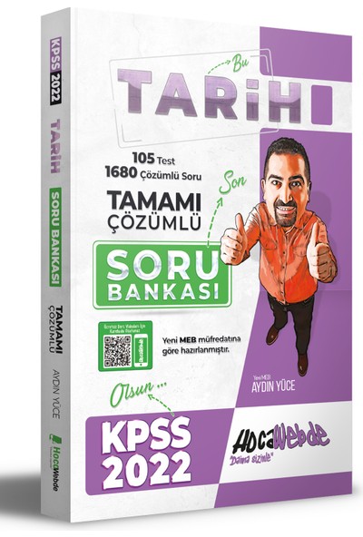 Hoca Webde Yayınları 2022 KPSS Tarih Tamamı Çözümlü Soru Bankası