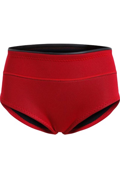 F Fityle Neopren Bikini Pantolon Şort Kırmızı (Yurt Dışından)