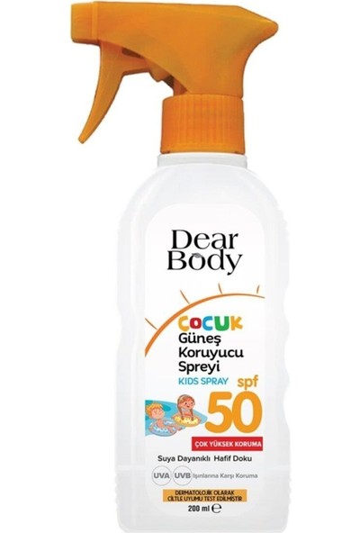 Dear Body Spf 50 Güneş Kremi Çocuk 200 ml