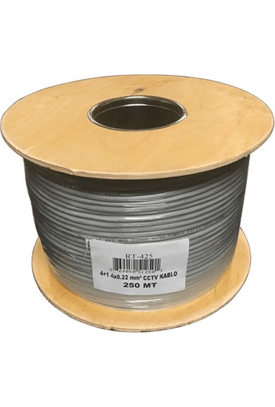 Wozlo Cctv Kablo 4+1 0.22MM Güvenlik Kamera Kablosu - 250 Metre Wozlo Cctv Kablo 4+1 0.22MM Güvenlik Kamera Kablosu - 250 Metre