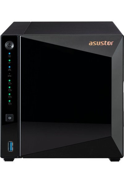 Asustor AS3304T Realtek RTD1296 4 Disk Yuvası Nas (4X18TB Desteği) 2GB DDR4 2.5 GBE x 1 USB 3.2 x 3 Depolama Ünitesi