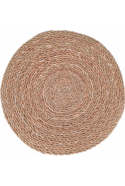 Home Naturel Hasır Amerikan Servis 35 cm Çapında Ince Hasır, HN13018 (4 Lü Set)