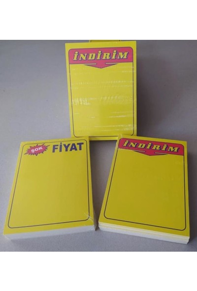 Saray Market Kasap Mağaza Şok Indirim Etiketi 17 x 12 cm 200 Adet