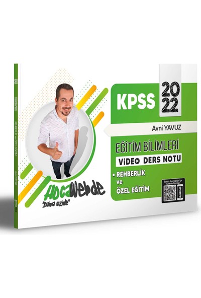 Hoca Webde Yayınları 2022 KPSS Eğitim Bilimleri Rehberlik ve Özel Eğitim Video Ders Notları Hoca Webde Yayınları 2022 KPSS Eğitim Bilimleri Rehberlik ve Özel Eğitim Video Ders Notları