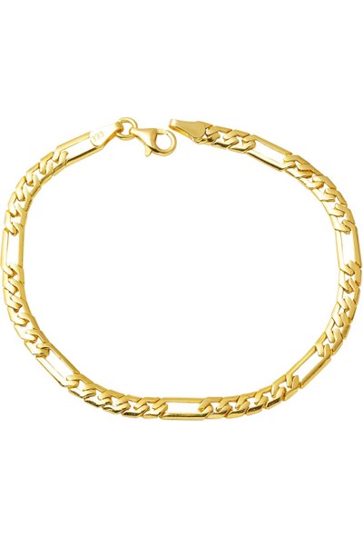 Bilezikci Figaro Zincir Taşsız Altın Bileklik