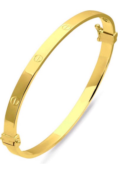 Bilezikci Vidalı 14 Ayar Altın Kelepçe Bilezik