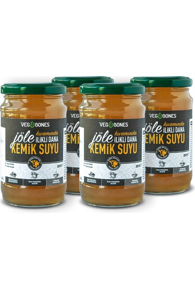 Veg&Bones Veg&bones Jöle Kıvamında Ilikli Dana Kemik Suyu 320 ml X4 Veg&Bones Veg&bones Jöle Kıvamında Ilikli Dana Kemik Suyu 320 ml X4
