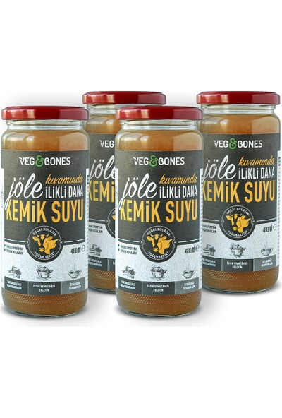 Veg&Bones Veg&bones Jöle Kıvamında Ilikli Dana Kemik Suyu 480 ml X4 Veg&Bones Veg&bones Jöle Kıvamında Ilikli Dana Kemik Suyu 480 ml X4