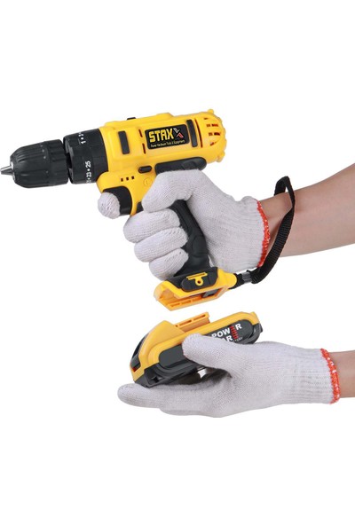 Staxx Power Germany Style 24V 5AH Darbeli Çift Akülü Li-Ion Vidalama Şarjlı Matkap + 5 Ad Uç Staxx Power Germany Style 24V 5AH Darbeli Çift Akülü Li-Ion Vidalama Şarjlı Matkap + 5 Ad Uç