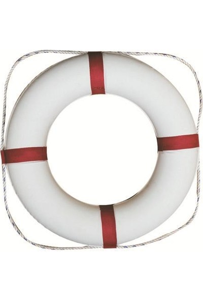 Martek Dekor Için Can Simidi 55 cm Beyaz