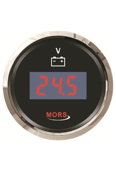 Mors Dijital Voltmetre 12-24V Siyah Mors Dijital Voltmetre 12-24V Siyah