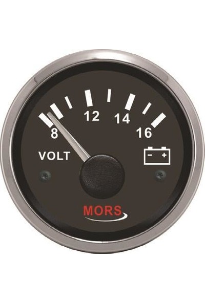 Mors Voltmetre 12 V Siyah Mors Voltmetre 12 V Siyah
