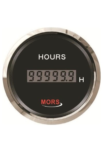 Mors Dijital Motor Zaman Saati 12-24V Siyah