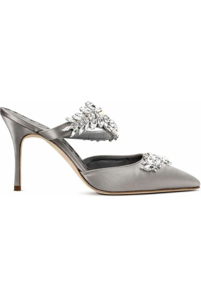 Desire Kristal Taşlı Ayakkabı Gümüş