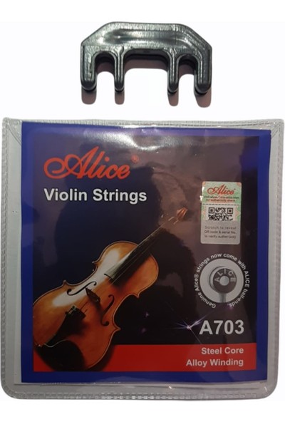 Alice A703 Professıonal Takım Keman Teli + Keman Susturucusu Alice A703 Professıonal Takım Keman Teli + Keman Susturucusu