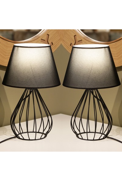 Homing Metal Gövdeli Ikili Abajur Seti Homing Metal Gövdeli Ikili Abajur Seti