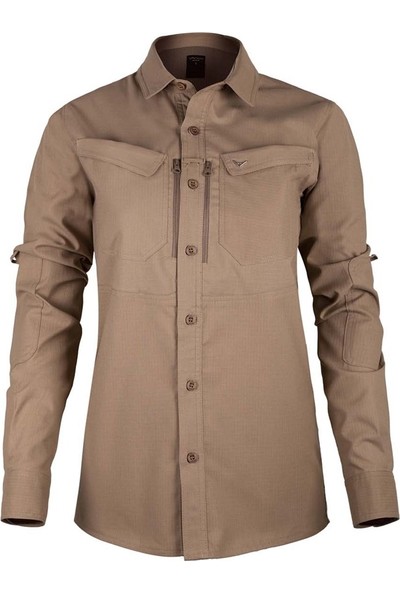 VAV Wear Outdoor Taktik Giyim Kamp Pamuklu Kadın Gömlek Trekking Hiking TACTEC03K
