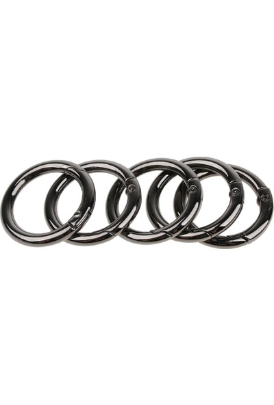 F Fityle 5x Daire Karabineler Bahar Yapış Klipler Kanca Hızlı Serbest Bırakma Tokaları Siyah 19MM (Yurt Dışından) F Fityle 5x Daire Karabineler Bahar Yapış Klipler Kanca Hızlı Serbest Bırakma Tokaları Siyah 19MM (Yurt Dışından)